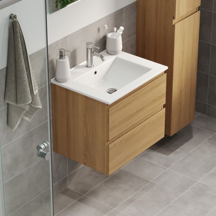 Baðinnrétting með handlaug 60 cm Camden Integrated | BAUHAUS