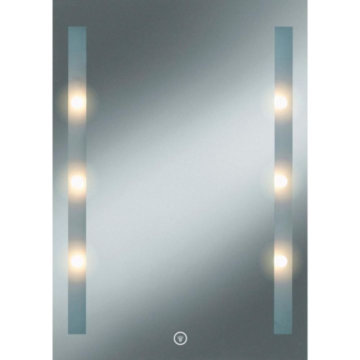 Spegill 50x70cm LED Kristall-Form Moonlight Ferhyr | BAUHAUS