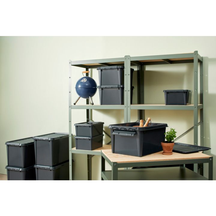 Plastkassi með loki 47L SmartStore Pro 45 grár | BAUHAUS